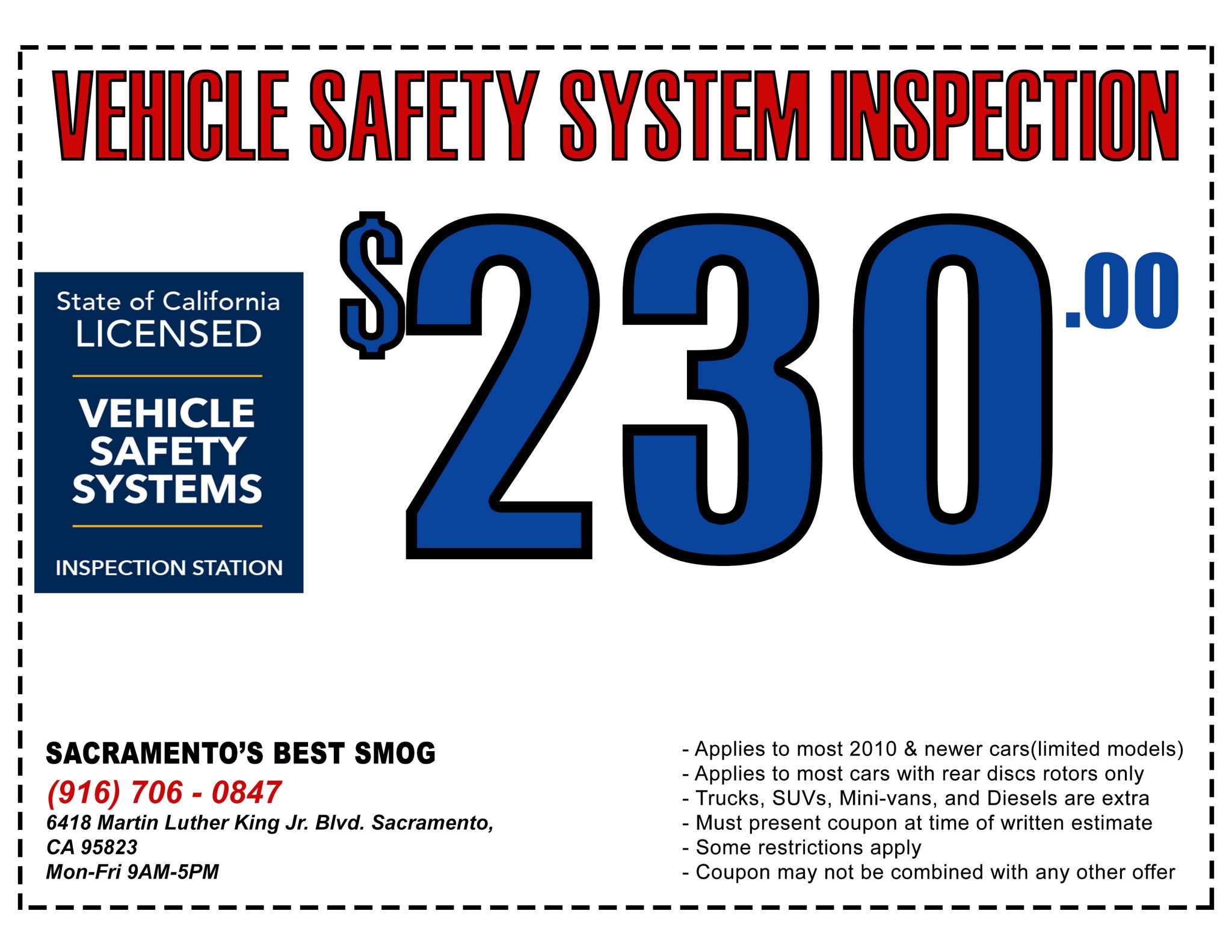 Sacramento's BEST SMOG – Smog Inspection Station